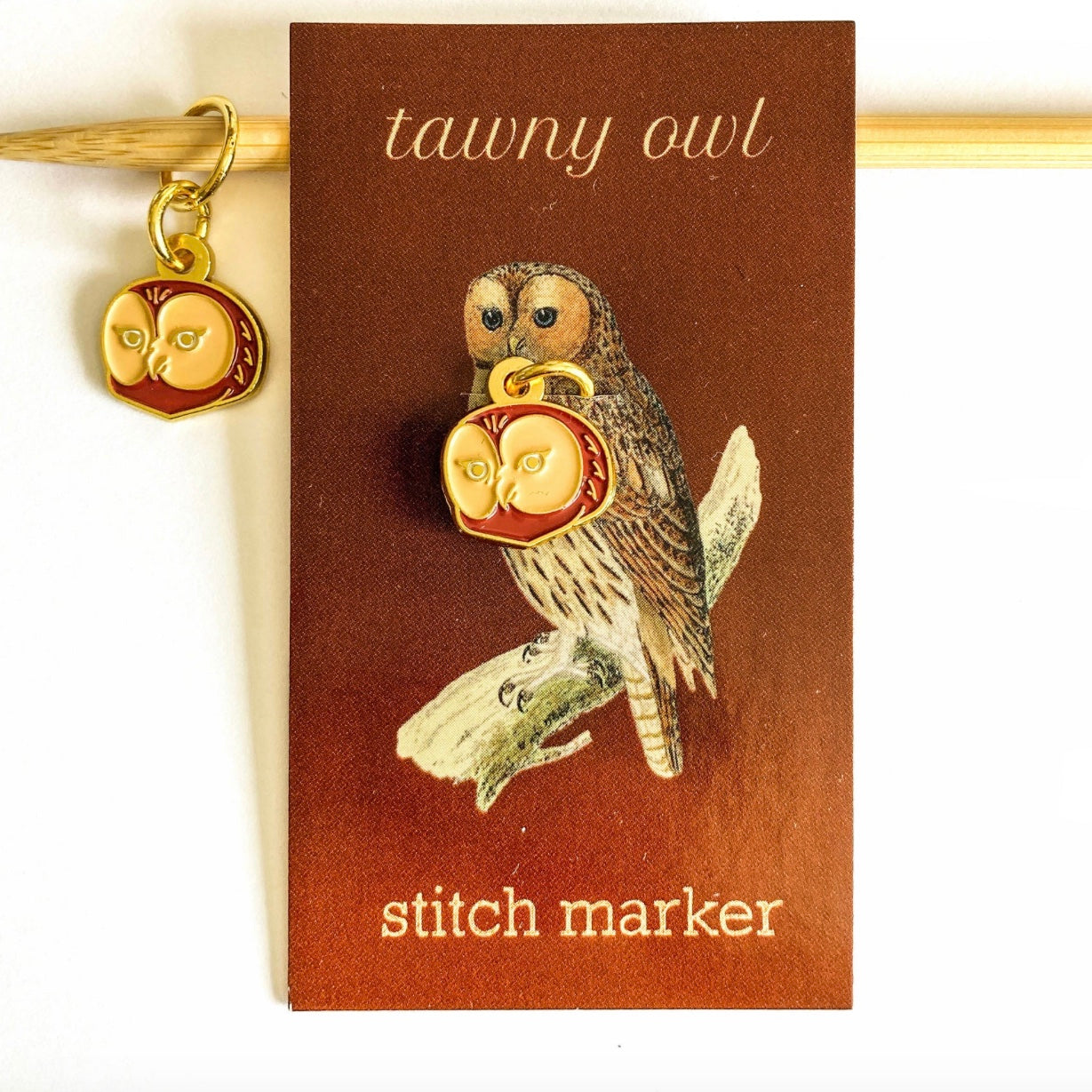 FireFly Notes - Tawny Owl Stitch Marker